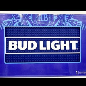 Budweiser | Wall Decor | Bud Light Beer Large Rubber Bar Mat 2 X 18 New ...